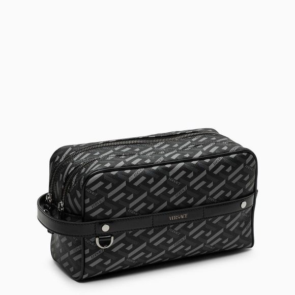 Versace | Bags | Versace Coated Canvas Beauty Case With Logo | Poshmark